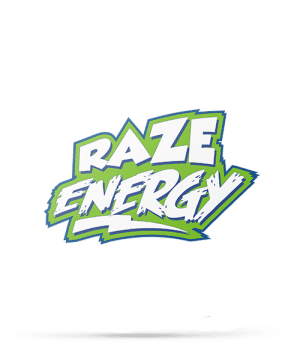 RAZE Blue Shock Green Decal