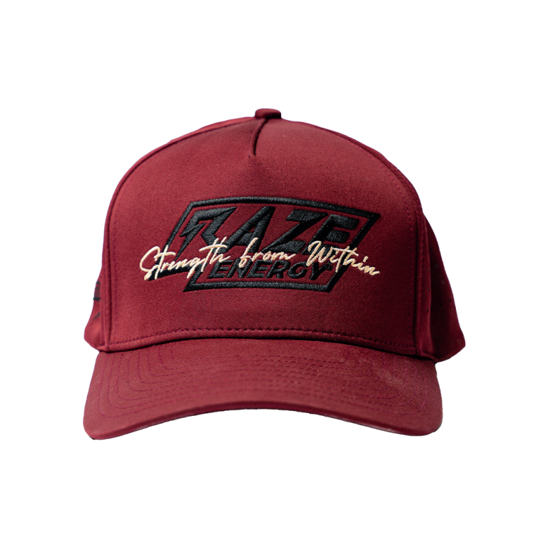 Be the first to review “RAZE Energy Flat Bill Hat – Maroon” Cancel reply